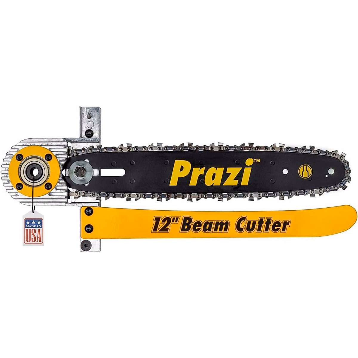 Prazi 12" Beam Cutter Attachment for Circular Saws – For 7-1/4" Circular Saws, Non-Worm Drive – American Owned Company – Increase Cut Depth from 2-1/2” to 12”