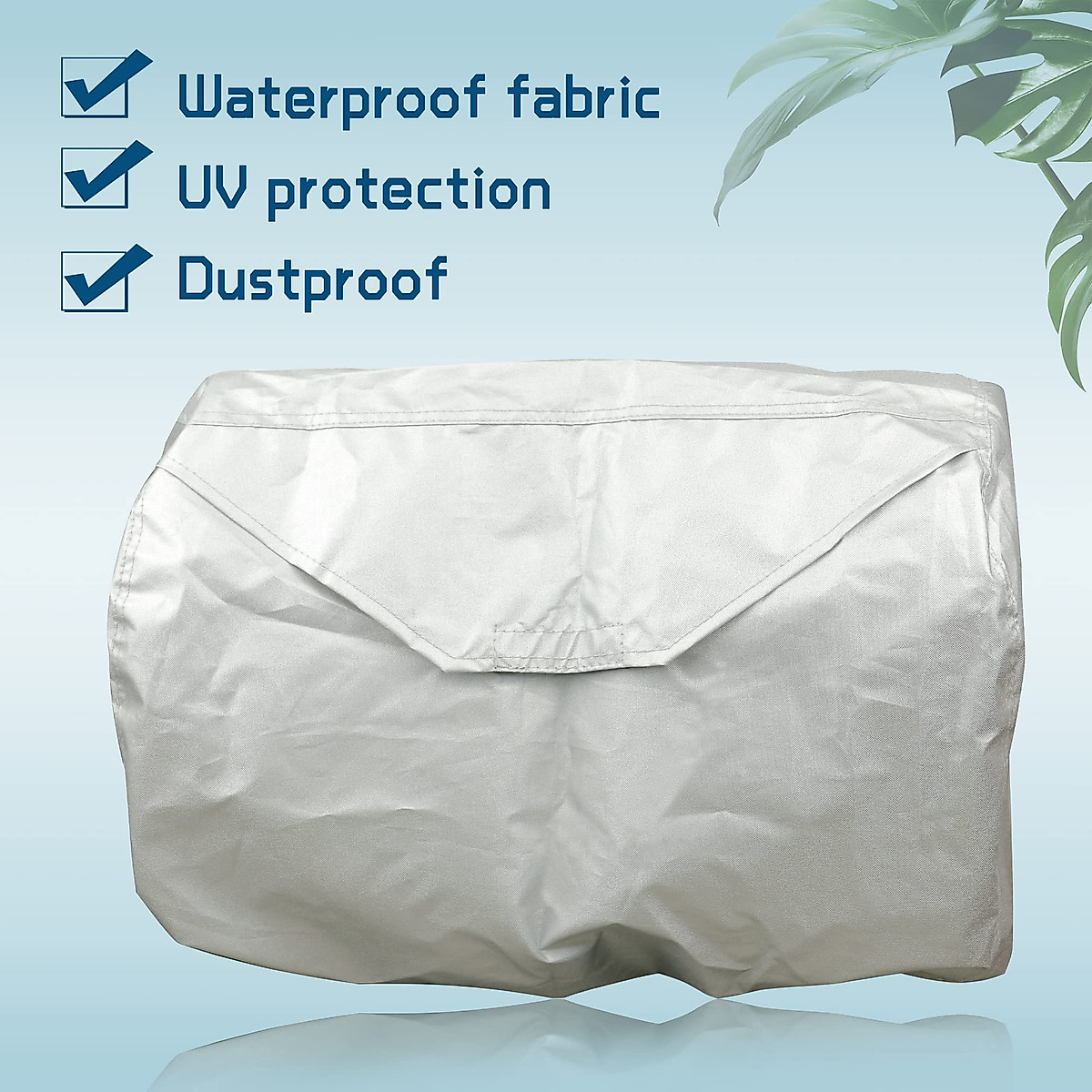 Mejiao Generator Waterproof Cover for Honda Generator EU2200i EU2000 EU2200IC EU2000i and Yamaha 2000,Replace 08P58-Z07-100S,Silver