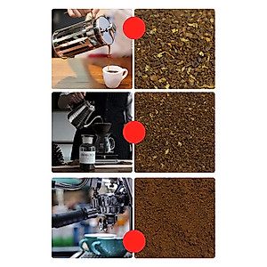 LOYALHEARTDY 180W Electric Coffee Bean Grinder, Commercial and Home Milling Machine, Grinding Machine for Beans Nuts Spice Automatic Burr Grinder Professional Miller (red)