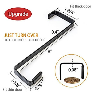 TIOYOTY Over The Door Shoe Organizer and 4 Pack Over The Door Hooks