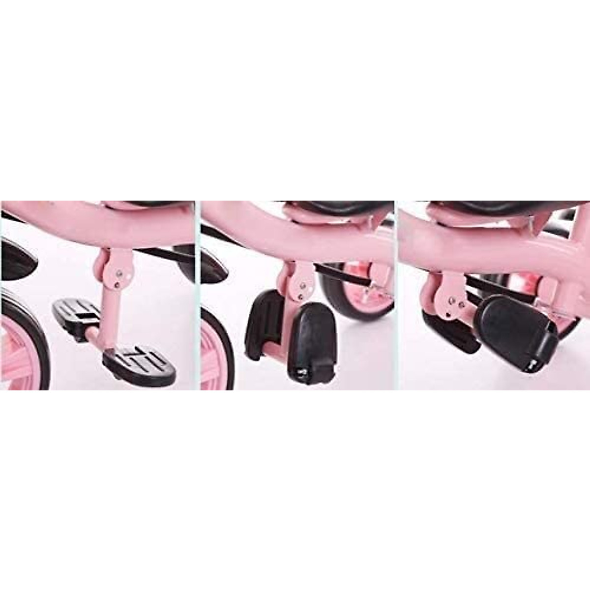 Stroller Wagon Tricycle Trike Kids' Trikes Pedal Cars Children's Tricycle with Removable Parents Push Handle Retractable Footrest Pedal Boys Girls Kids Bike Toddler Scooters Pushchairs with Adjustable