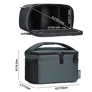 S-ZONE Water Resistant Camera Insert Bag with Sleeve Camera Case Upgraded Version 2.0