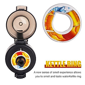 TUOZHE Sports Water Bottle, 650ml Fruit Fragrance, 7 Flavour Pods, BPA Free, 0 Sugar, 0 Calorie, Hiking, Running, Fitness, Travel, Plastic, 650ml, Reusable