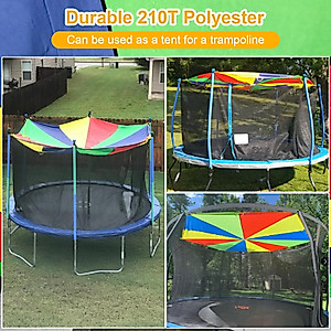 Sonyabecca Parachute Kids Play 12 Feet with 12 Handles for 8 12 Kids Game Kids Party Game