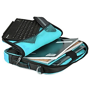 11" 12-inch Laptop Messenger Carrying Case Bag for Surface Pro 8 X 13, 7 12.3", Go 3 2 10.5", Laptop Go 12.4" (Blue)