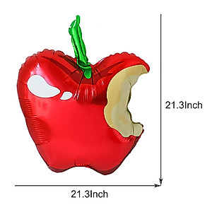 Apple balloons welcome back to school party decoration balloons red mylar apple balloon for the first day of school decoration