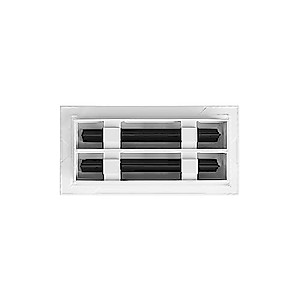BUILDMART - 10x4 Modern AC Vent Cover - Decorative White Air Vent - Standard Linear Slot Diffuser - Register Grille for Ceiling, Walls & Floors - Texas Buildmart