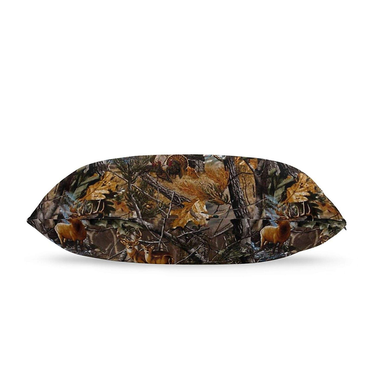 TumzfhQ Camo Deer Pillowcase with Hidden Zipper Soft Cozy for Home Bed Sofa Living Room Decorative Throw Pillow Covers 20x30 inches