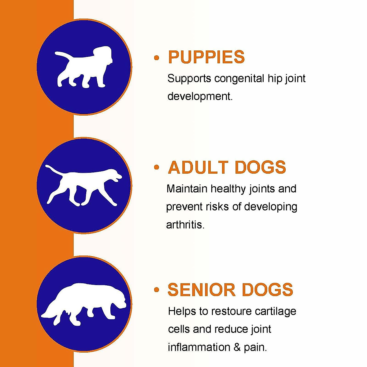 ZIXAOK Glucosamine for Dogs - Hip & Joint Supplement (150 Tablets, 13.2 oz) - Chews with Chondroitin, MSM & Hemp Oil for Arthritis Relief & Enhanced Mobility for All Breeds