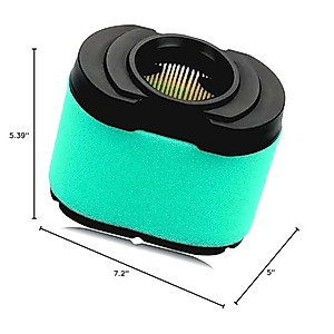 Extended Life Series 8 Pack of Air Filter Compatible with Briggs and Stratton 792105 276890 4163205 4163206 44H777 Engine Lawn Mower Extended Life Series John Deere Z425 GY21057 MIU11515 MIU11517