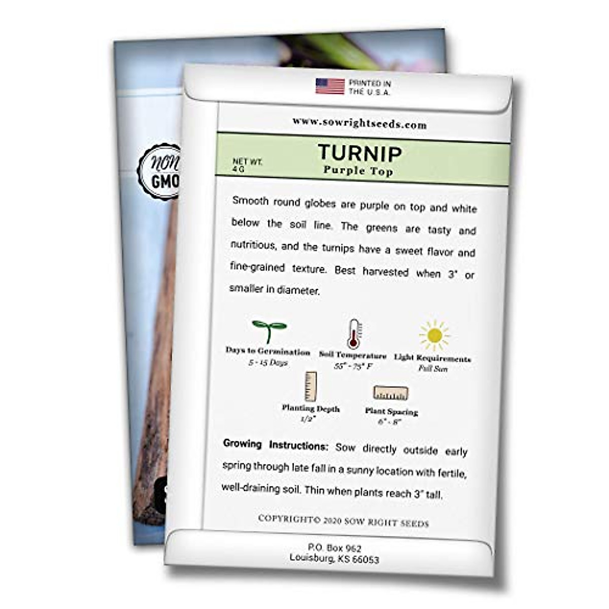 Sow Right Seeds - Root Vegetable Collection for Planting - Individual Packets Beet, Carrot, Kohlrabi, Radish, and Turnip, Non-GMO Heirloom Seeds to Plant an Outdoor Home Vegetable Garden