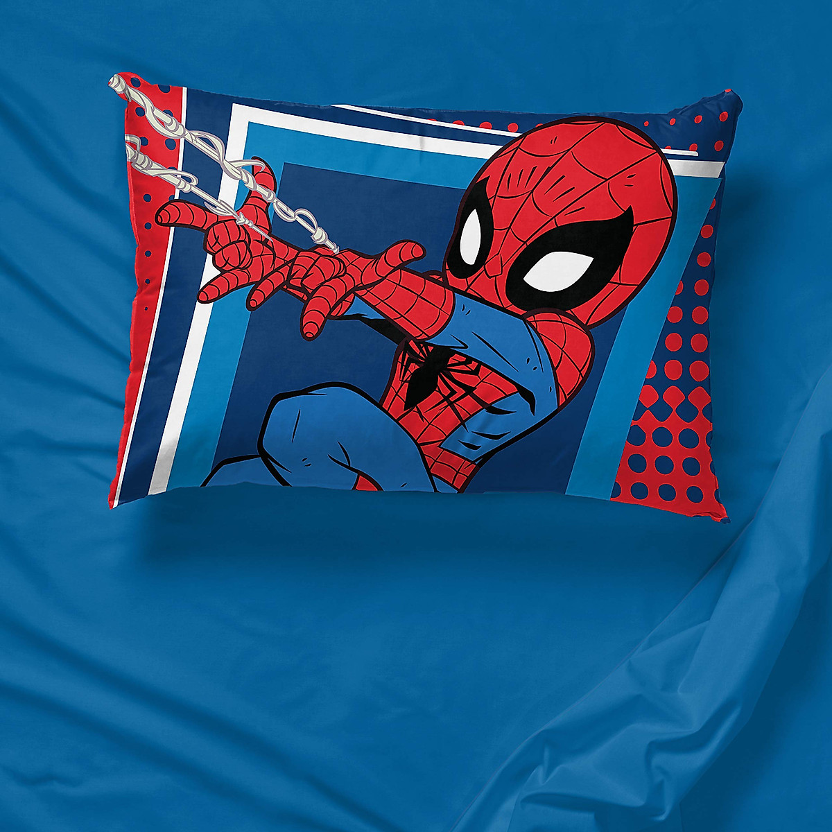 Jay Franco Marvel Super Hero Adventures Go Spidey Toddler 5-Piece Bedding Bundle- Includes Bed Set, Pillowcase