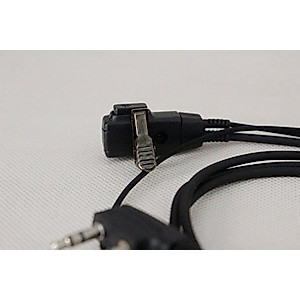 NSKI Air Acoustic Earpiece Headset for Two Way Radios UV-5R UV-B6 BF-888S UV-B6 UV-B5 Walkie Talkies 2-Pin Jack.