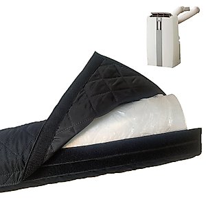 Portable Air Conditioner Hose Cover Wrap, Insulated AC Hose Cover, Universal Fit Both 5 inch and 5.9 inch Diameter Exhaust Duct Vent, Easy Installation