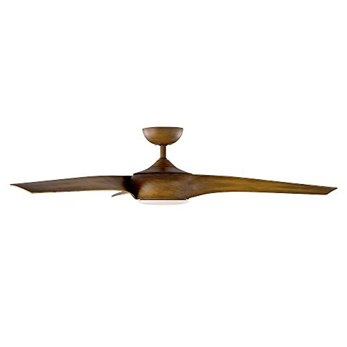 Nirvana Smart Indoor and Outdoor 3-Blade Ceiling Fan 56in Distressed Koa with 3000K LED Light Kit and Remote Control works with Alexa, Google Assistant, Samsung Things, and iOS or Android App