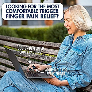 Dr. Frederick's Original Trigger Finger Splint - 4 Pieces (2 Pack) - Doctor-Developed Design Fits Index Finger - Middle Finger - Ring Finger…