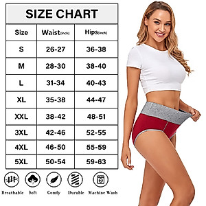 CULAYII Women's High Waisted Underwear Breathable Cotton Briefs Ladies Panties for Women Pack Regular & Plus Size Pregnancy Underwear for Women C Section Underwear My Orders Placed