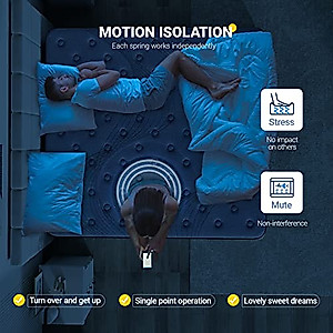 Avenco California King Mattress, Hybrid Mattress California King, 12 Inch Medium Firm Cal King Mattress, Pocket Innerspring for Motion Isolation, Comfort Foam for Odor Reducing, CertiPUR-US