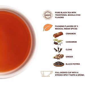 Premiers Masala Chai, Spice Flavoured Tea, Leaf Tea in Magic Tea Wands, 12 Wand Infusers, 30 GMS, No Additives, Tastes Best with Milk, Nostalgic Taste of Masala Chai, Tea Stick Infuser in a White Box