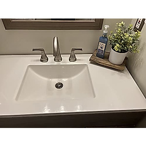 Wooden Farmhouse Tray Sink Riser Caddy - Bathroom Vanity Tray Soap Stand - Wood Riser Pedestal Stand - Wooden Display Stand - Wooden Plant Stand - Rustic Wood Tray