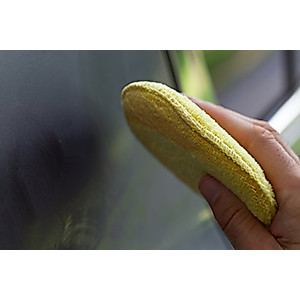 Mothers 156801 Yellow Microfiber Ultra Soft Applicator and Cleaning Pads (Six 5 Inch Pads)