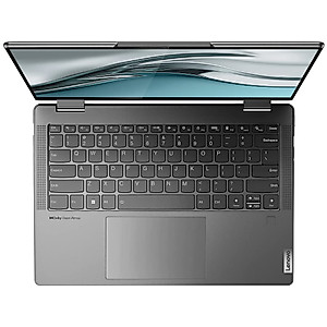 Lenovo 2022 Yoga 7i 14" 2.2K Touch 2-in-1 Laptop, Intel Evo Platform Core i5-1235U, 8GB RAM, 512GB PCIe SSD, Iris Xe Graphics, Backlit Keyboard, Fingerprint Reader, Win 11, Grey, 32GB USB Card