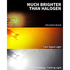 Lasfit Switchback 3157 3057 3155 3457 4157 Super Bright LED Bulbs for Turn Signal Lights Daytime running light parking light White Amber Yellow (NEED RESISTOR)