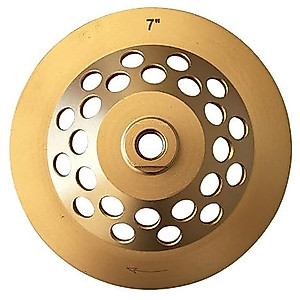 7" Diamond Grinding Wheels for Concrete or Masonry, 24 Double Row Segments, 30/40 Grit, Medium Bond, 5/8"-11 Arbor