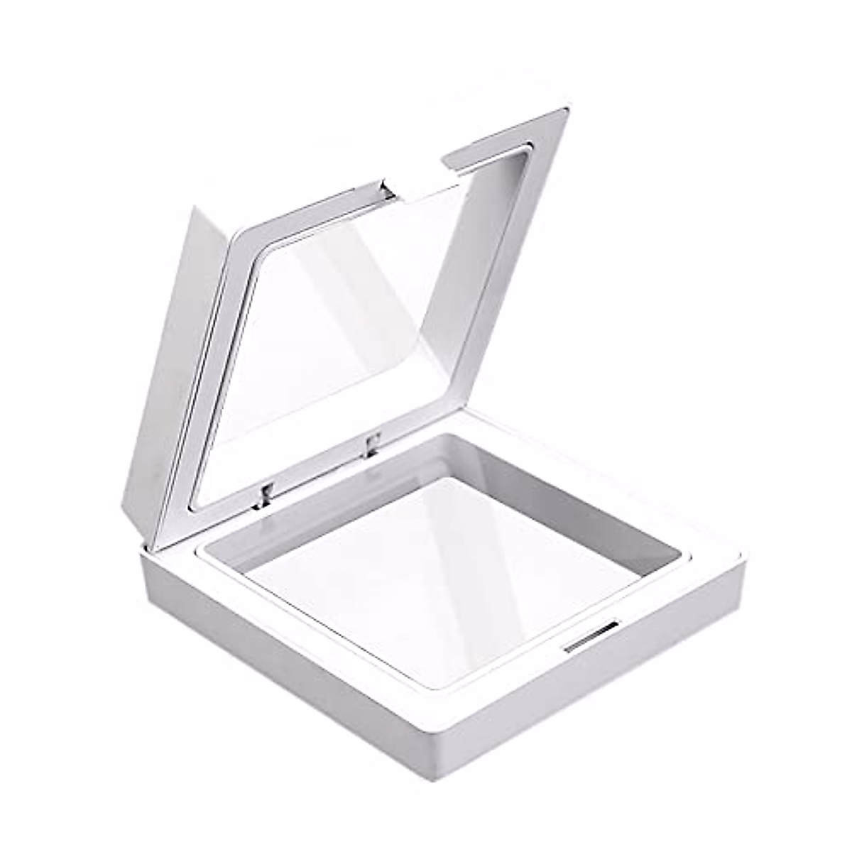 1 Challenge Coin Display Frame, 3D Floating Case M-EDALLION M-edal S-pecimen Small Gift Boxes for (as Show, One Size)