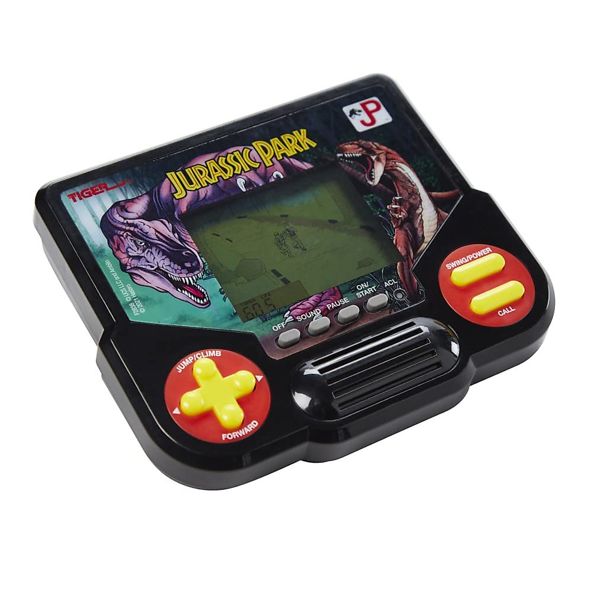 Tiger Electronics Jurassic Park Electronic LCD Video Game, Retro-Inspired 1-Player Handheld Game, Ages 8 and Up