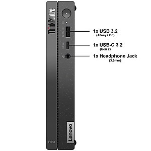 OEM Lenovo ThinkCentre M70q Tiny M70 Intel Hexa Core (6 Cores) i5-10400T, 16GB RAM, 512GB NVMe 4.0, HDMI Cable, W10P, WiFi 6, 3YR, Business Desktop
