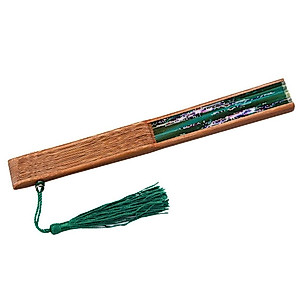 Handmade Folding Fan Folding Fan, Hand-held Fan,Chinese Style Silk Folding Classical Bamboo Fan with Portable Fan Craft Folding Fan Gift Fan Handheld Fan