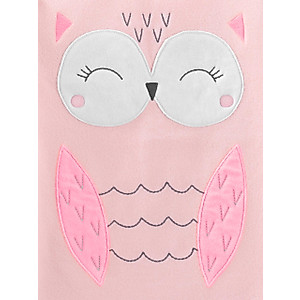 Simple Joys by Carter's Girls' Fleece Nightgowns, Pack of 2, Grey/Pink Owl, 4-5