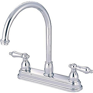 Elements of Design EB3745PX Chicago Two Handle 8" Center Kitchen Faucet, Oil Rubbed Bronze