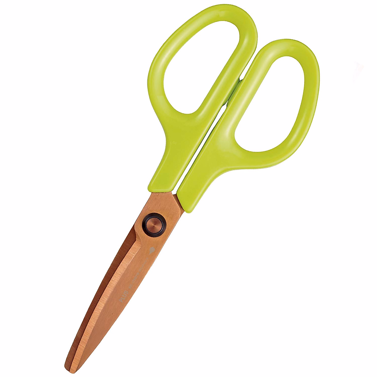 Plus Fit Cut Curve Titanium Scissors with Micro-Serrated Blade, Green (34555)