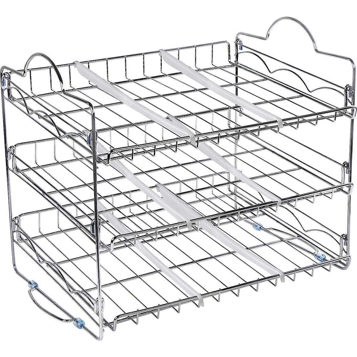 Utopia Kitchen Storage Can Rack Organizer, Stackable Can Organizer Holds Upto 36 Cans for Kitchen Cabinet or Pantry (Chrome)