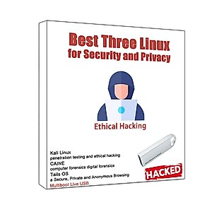 EZITSOL USB for Kali Linux 2024,Tails Linux 6.4,Caine 13 | 32GB 3IN1 Bootable Linux USB Flash Drive | Ethcial Hacking Tools,Digital Forensics Tools,Anonymous Browsing for Best Security & Privacy
