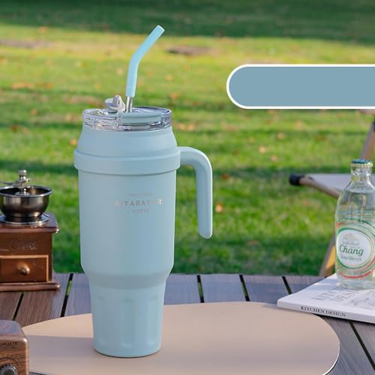 APENXIAOY Large capacity 1400ml portable ice cup with handle Portable water bottle