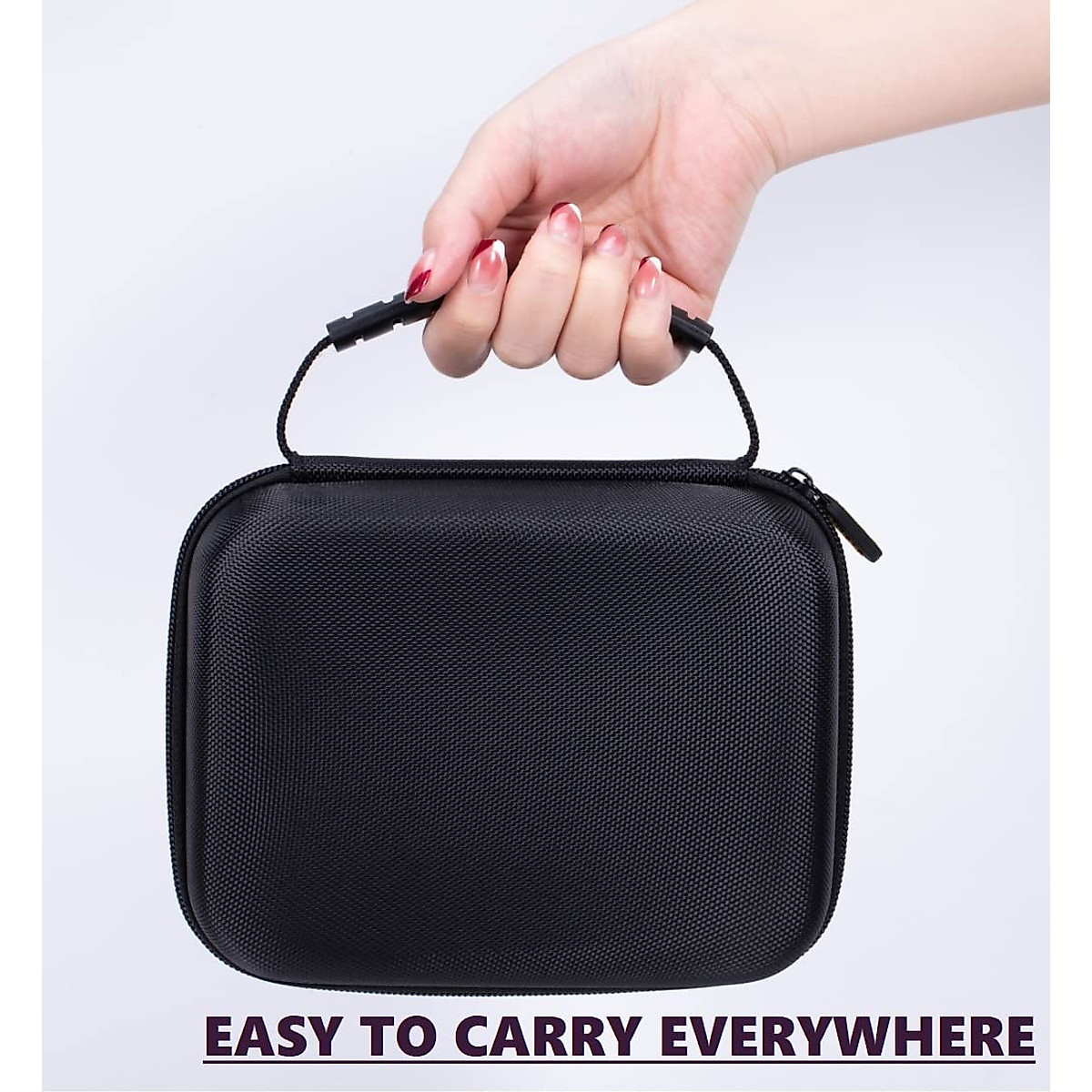 Phomemo Case 2025 Upgrade Version M110 M100 M150 M200 M221 Label Printer,M220 Thermal Label Maker, M04S Sticker Photo Printer Storage Holder Tape Paper Roll&USB Cable(Box Only)-Black