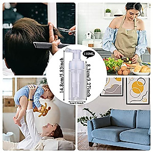 AKOAK 1 Pack 110ml Portable Detachable Travel Spray Bottle Container PET Cosmetics Bottle Transparent Dry Powder Spray Bottle