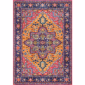 nuLOOM Persian Vonda Accent Rug, 2' x 3', Orange
