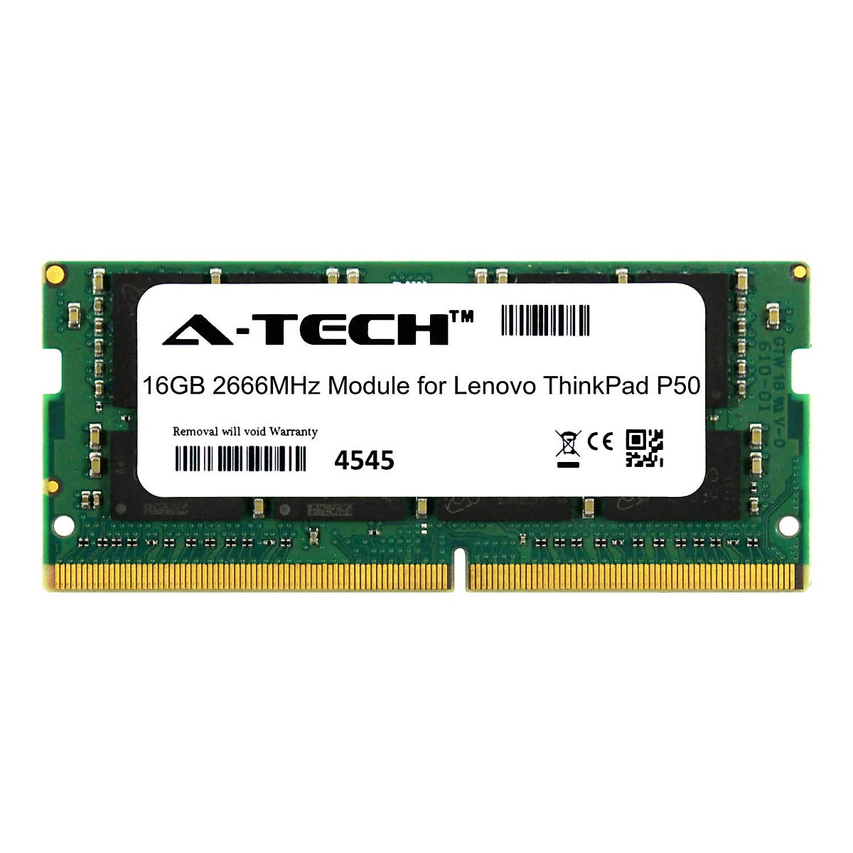 A-Tech 16GB Module for Lenovo ThinkPad P50 Laptop & Notebook Compatible DDR4 2666Mhz Memory Ram (ATMS350766A25832X1)