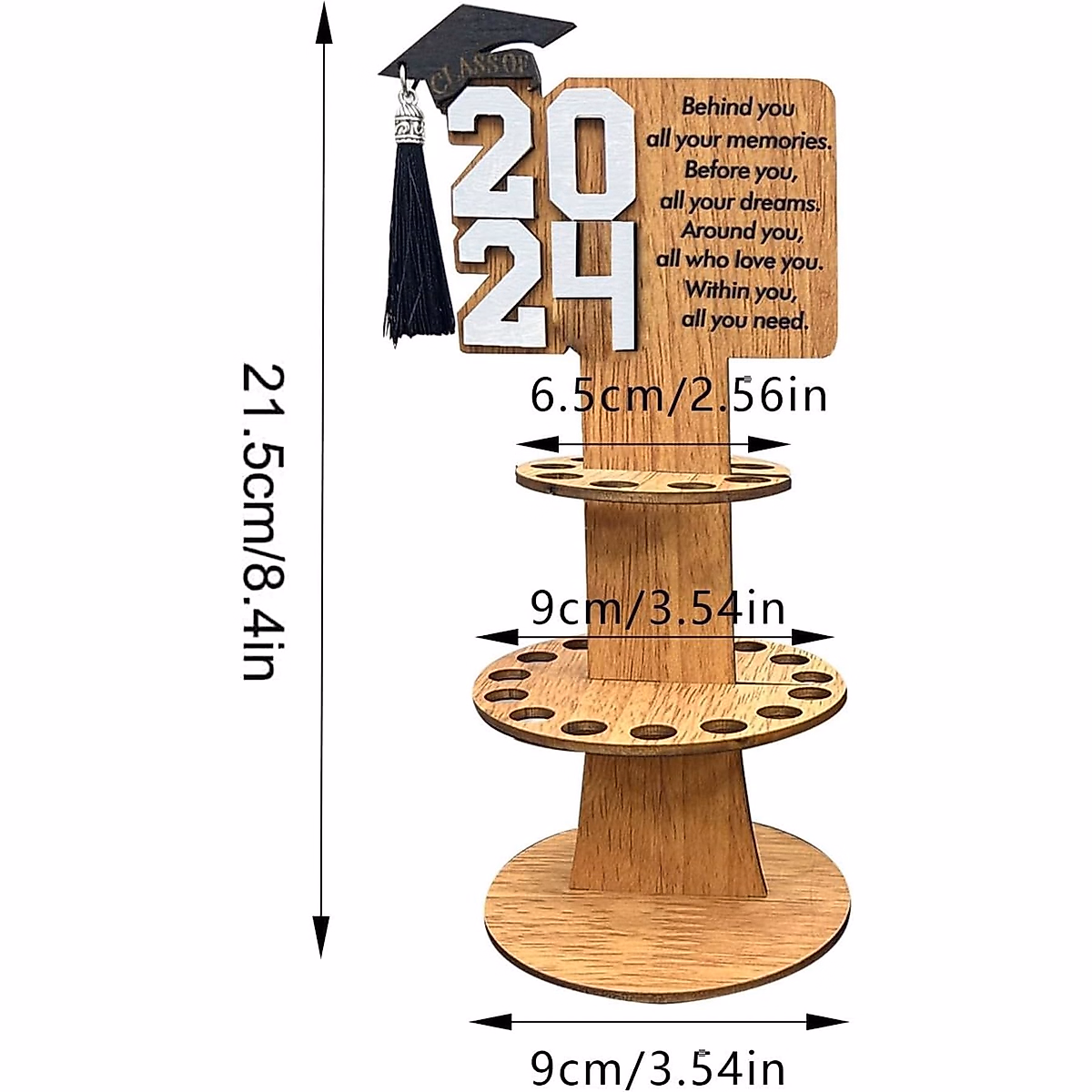 2024 Graduation Gift Money Holder Graduation Money Cake,Unique Gift Ideas for Graduation (white)