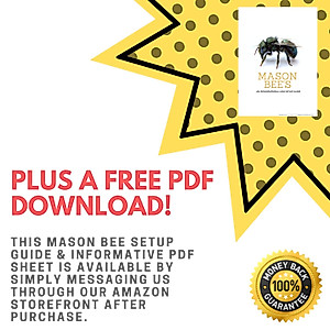 Mason Bee Tubes | 100 Pack of 6 inch Long by 5/16 Inner Diameter Hole Cardboard Bee House Tubes | Great Paper Refills or Inserts/Liners for a Bee House, Bee Condo, Hotel, or Nest