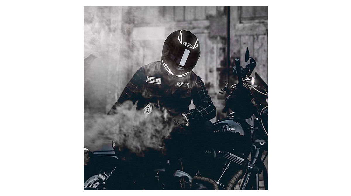 Bright EL Light Strips for Motorcycle Helmets