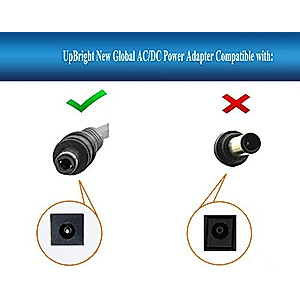 UpBright 12V AC Adapter Compatible with HOIOTO Samsung ADS-36NP-12-2 ADS-65LSI-12-1 12036G 12042G 12048G ADS-45FSI-12 12040GPCU ADS-45NP-12-1 12045G Honor Buffalo LinkStation 220 LS220D0202 LS220D0402