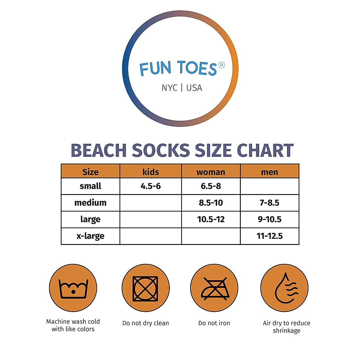 FUN TOES 2 Pairs Beach Socks for Volleyball Soccer, Camping, Rafting, Diving and all sand sports (US, Alpha, X-Large, Regular, Regular, Black-Blue)