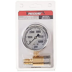 Northstar Pressure Washer Pressure Gauge - 5000 PSI, 3/8in. Fitting
