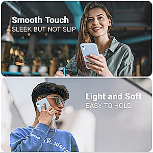 AOTESIER for iPhone XR Case,Upgraded Liquid Silicone with [Soft Anti-Scratch Microfiber Lining] Drop Protection Phone Case for iPhone 10 XR 6.1 inch - Mystery Blue