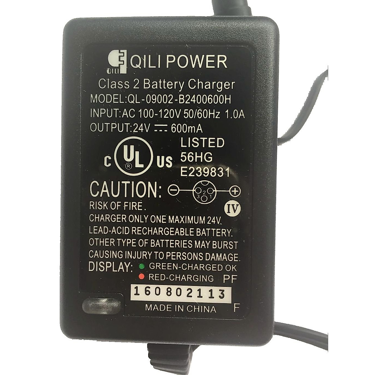 Razor Electric Scooter Battery Charger (For the e100/e125/e150)